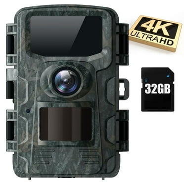 KJK Trail Camera - 4K 64MP Game Camera with Night Vision, 0.05s Trigger ...