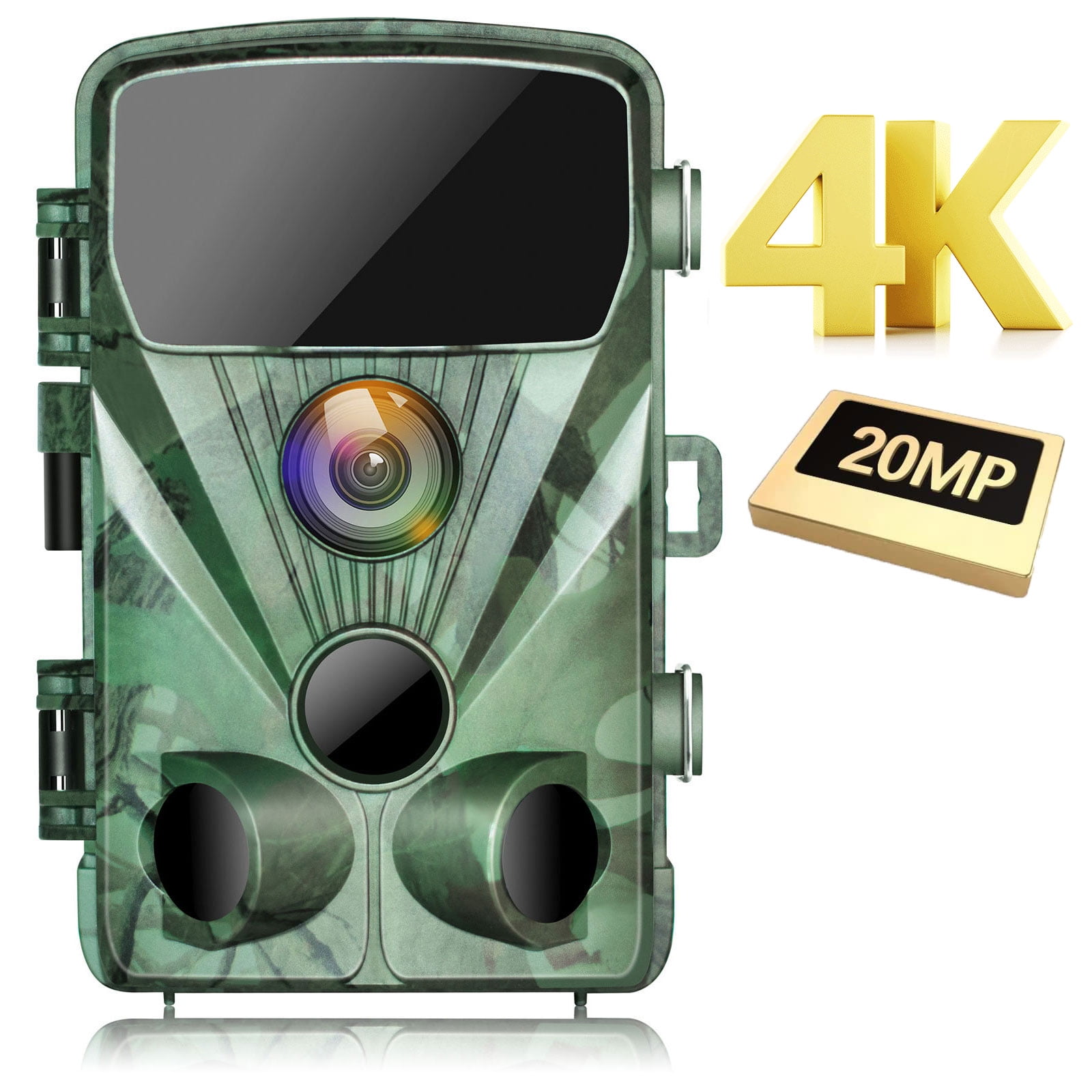 CAMPARK 4K 20MP Trail Camera with SD Card, Night Vision, Motion ...