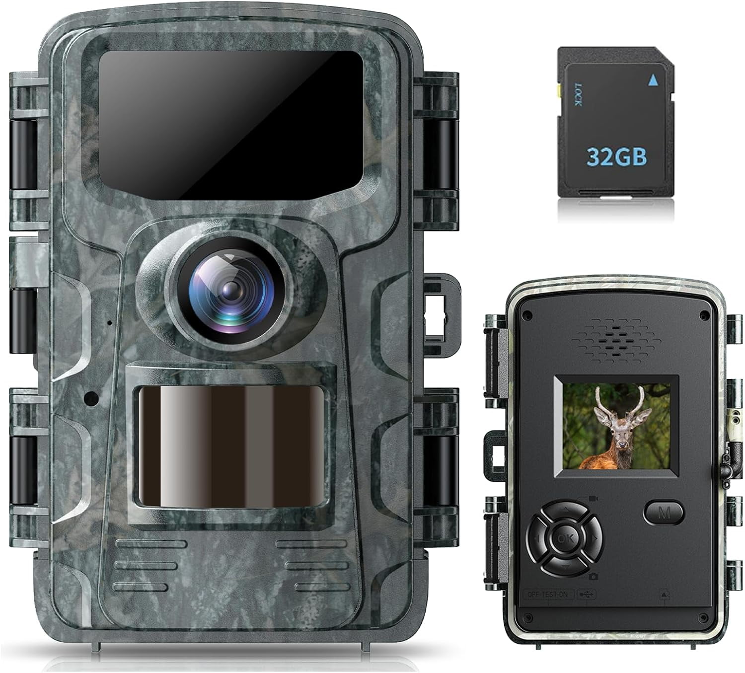 CAMPARK Trail Camera with SD Card- 4K 48MP Night Vision Game Camera 0 ...