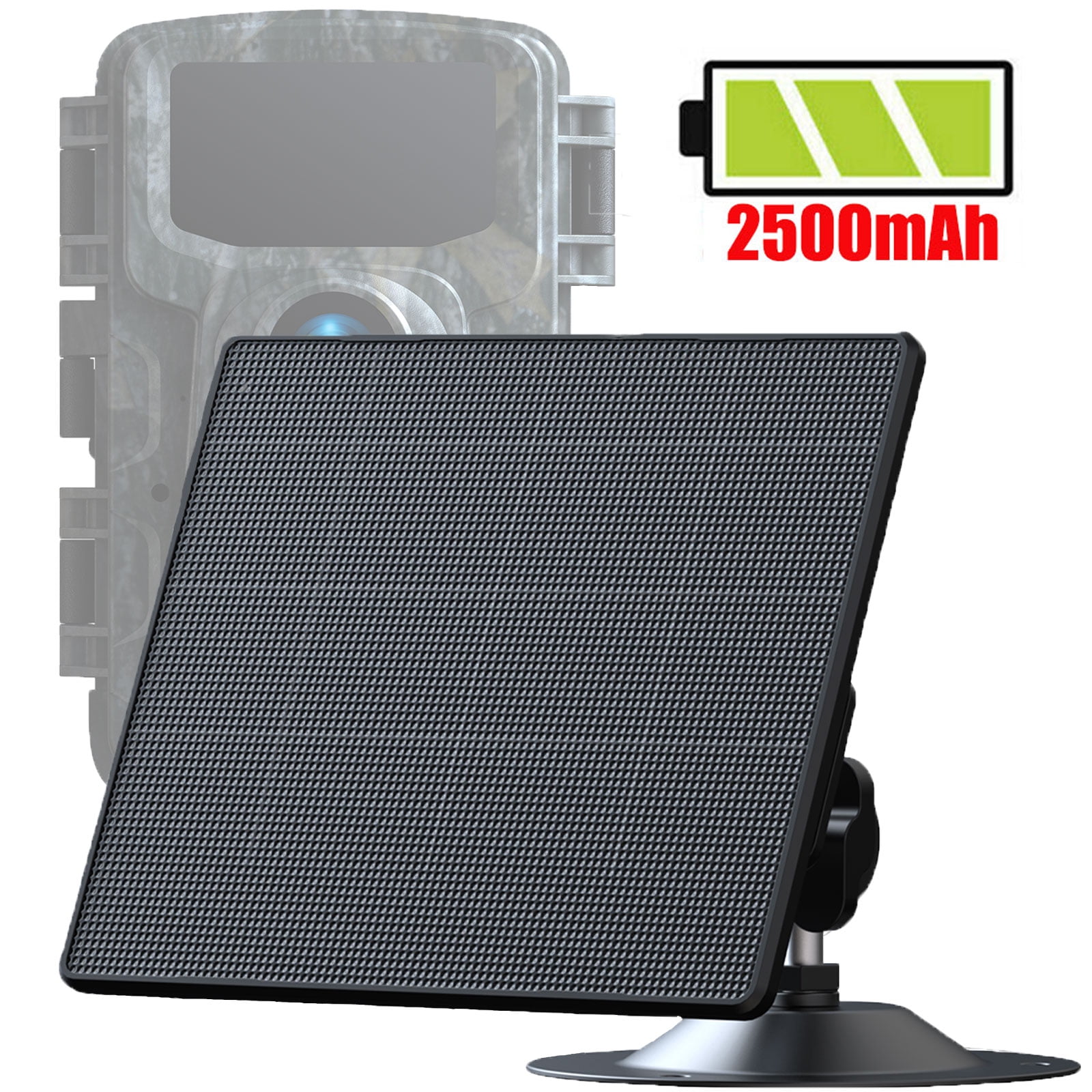 Campark Waterproof Solar Panel Kit - 6V Charger with 2500mAh ...