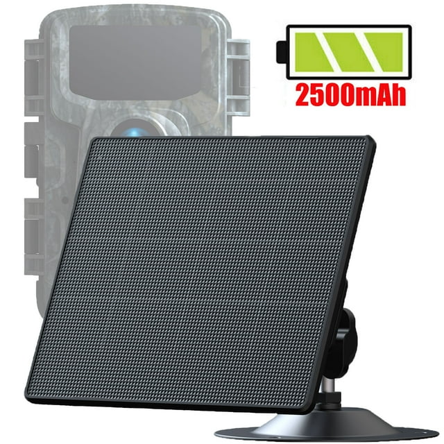 Campark Waterproof Solar Panel Kit - 6V Charger with 2500mAh ...