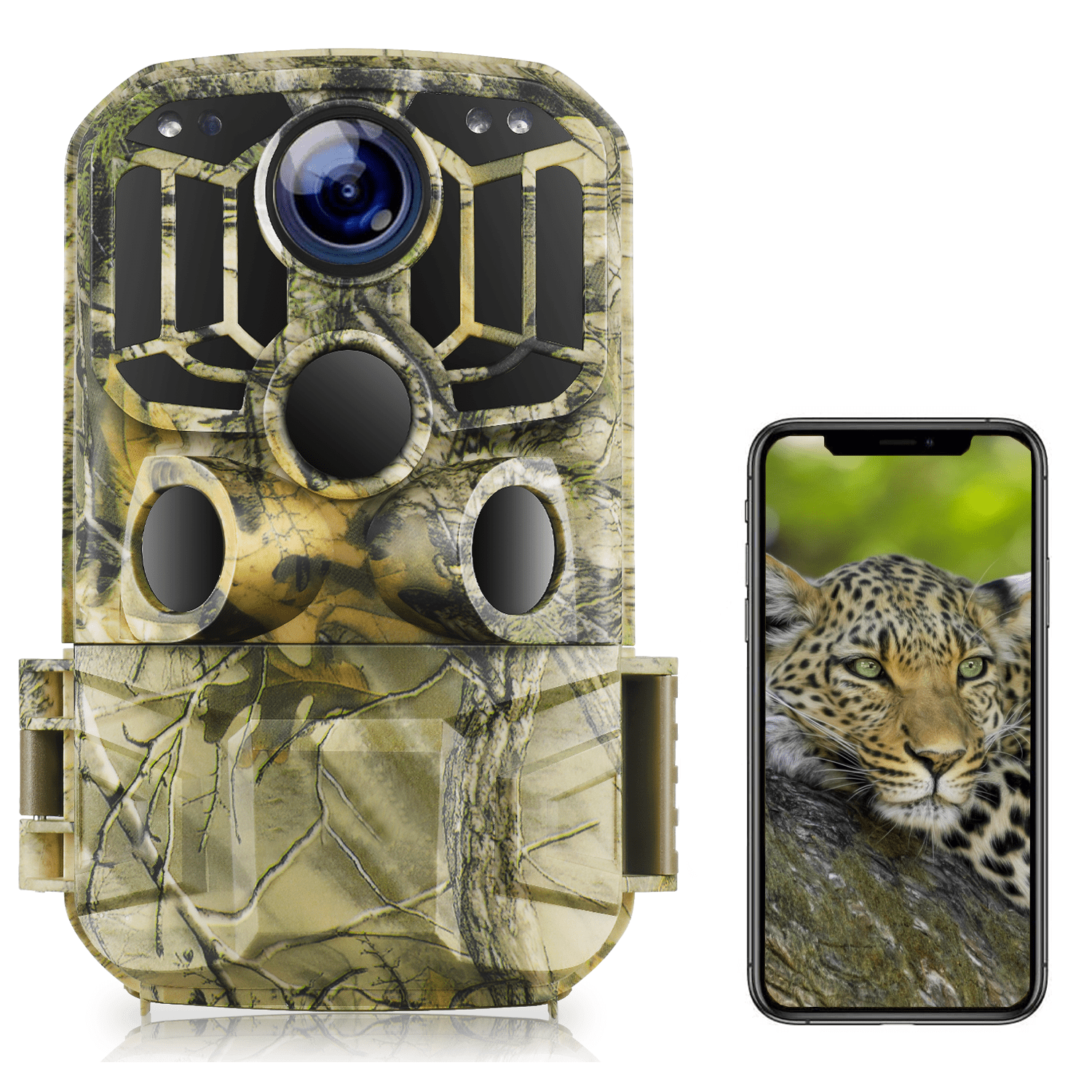 Campark Solar Powered 24MP Trail Camera, Night Vision, Waterproof, 120 ...