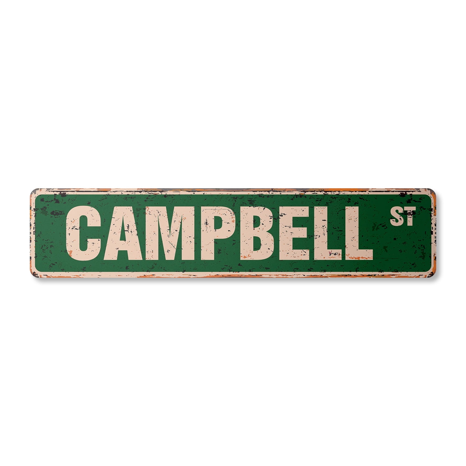 CAMPBELL Vintage Plastic Street Sign Childrens Name Room Sign | Indoor ...