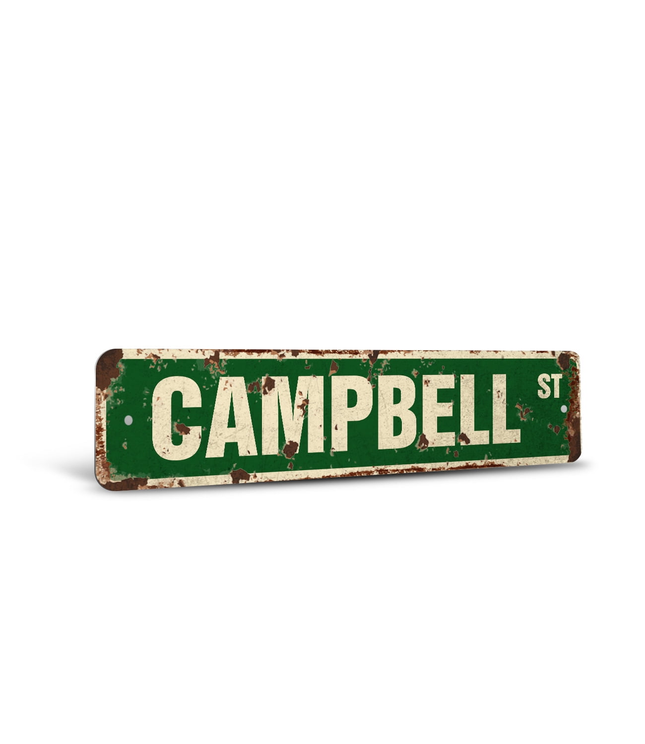 CAMPBELL Vintage Style Rustic Street Sign – Childrens Name Room Sign ...