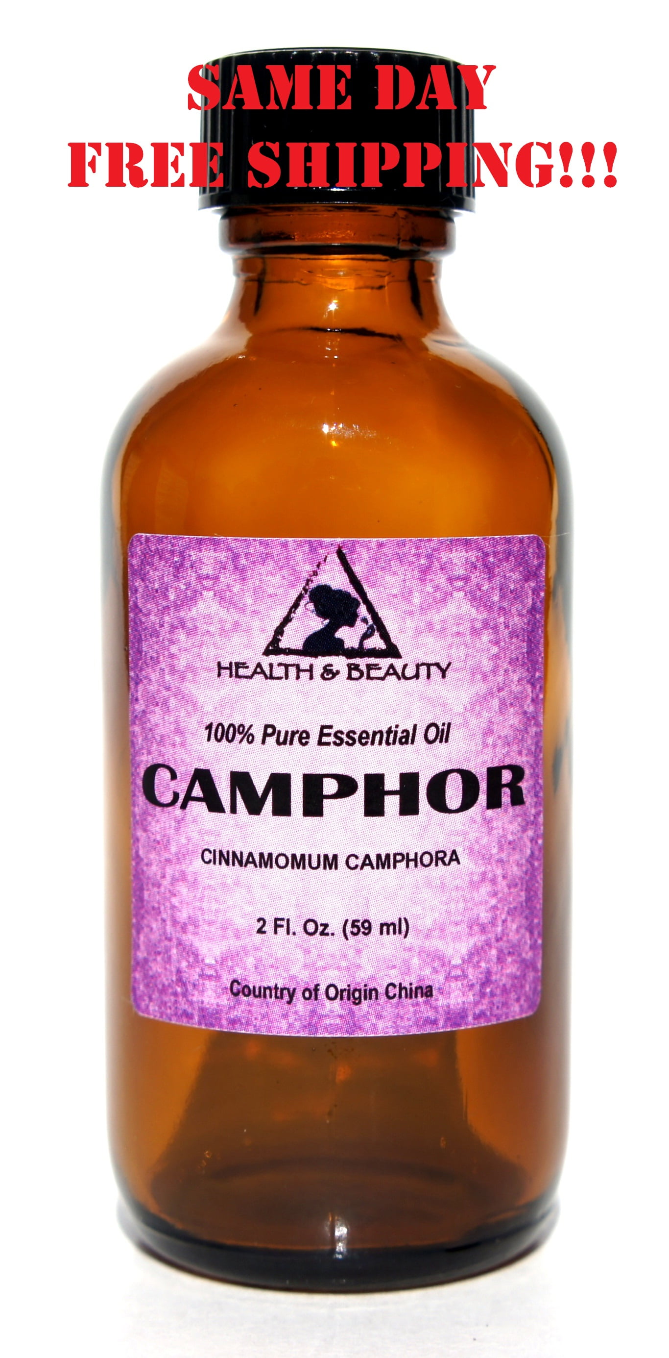 CAMPHOR ESSENTIAL OIL AROMATHERAPY 100% PURE NATURAL GLASS BOTTLE 2.0 ...