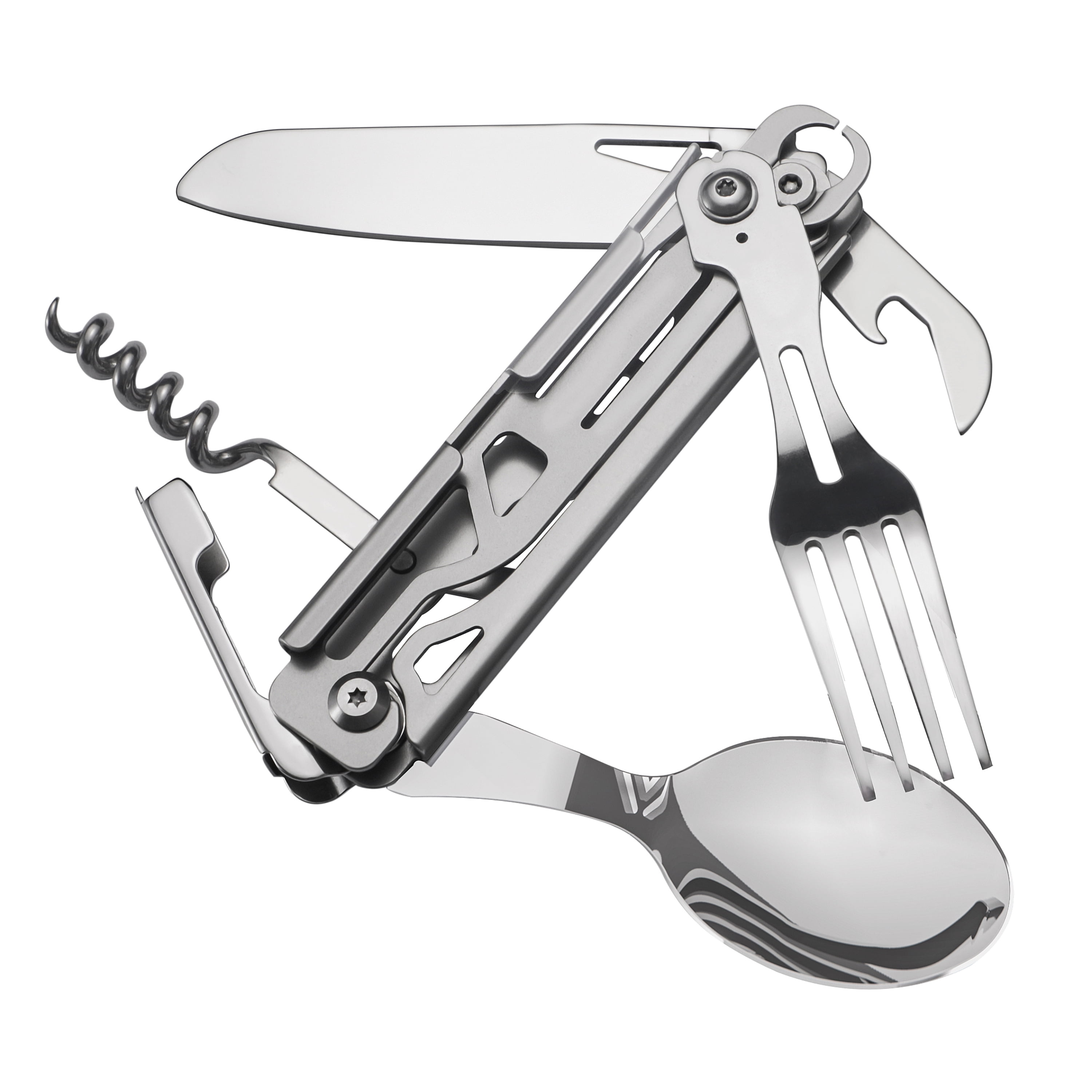 Ozark Trail Camping Multi Cutlery Silver Lightweight Detachable Set ...