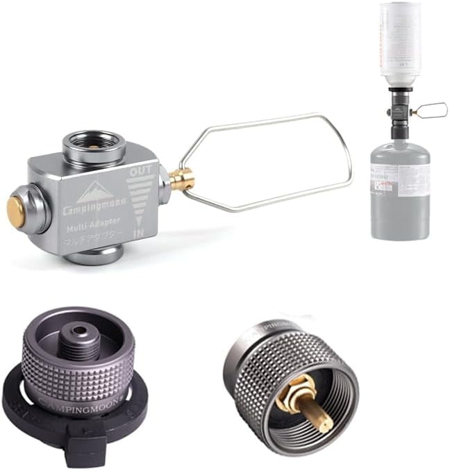 CAMPINGMOON Outdoor Camping Butane Gas Refill Adapter (Butane Gas to ...