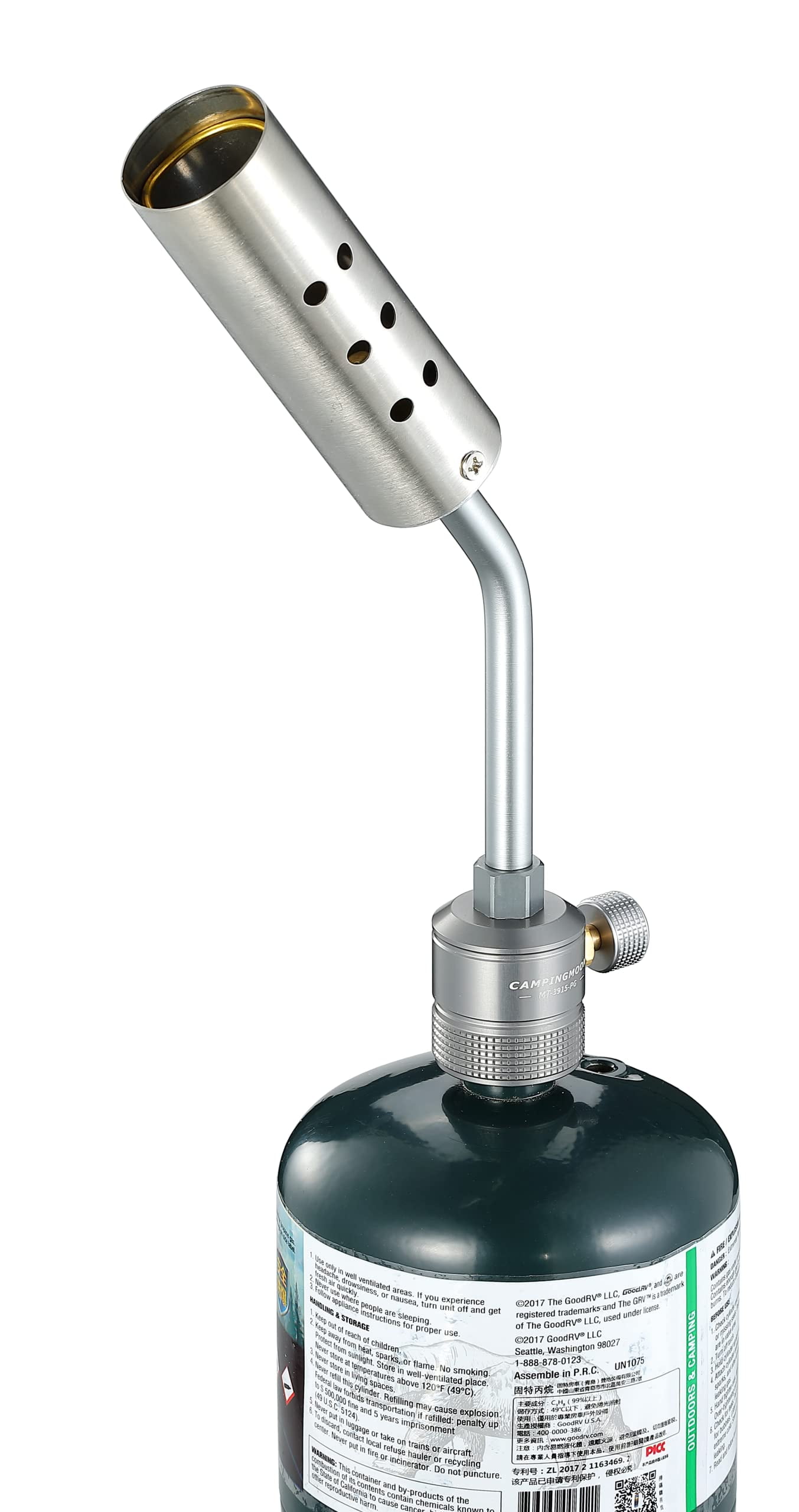CAMPINGMOON Propane MAPP Torch Head Camping Grill Charcoal Starter with ...