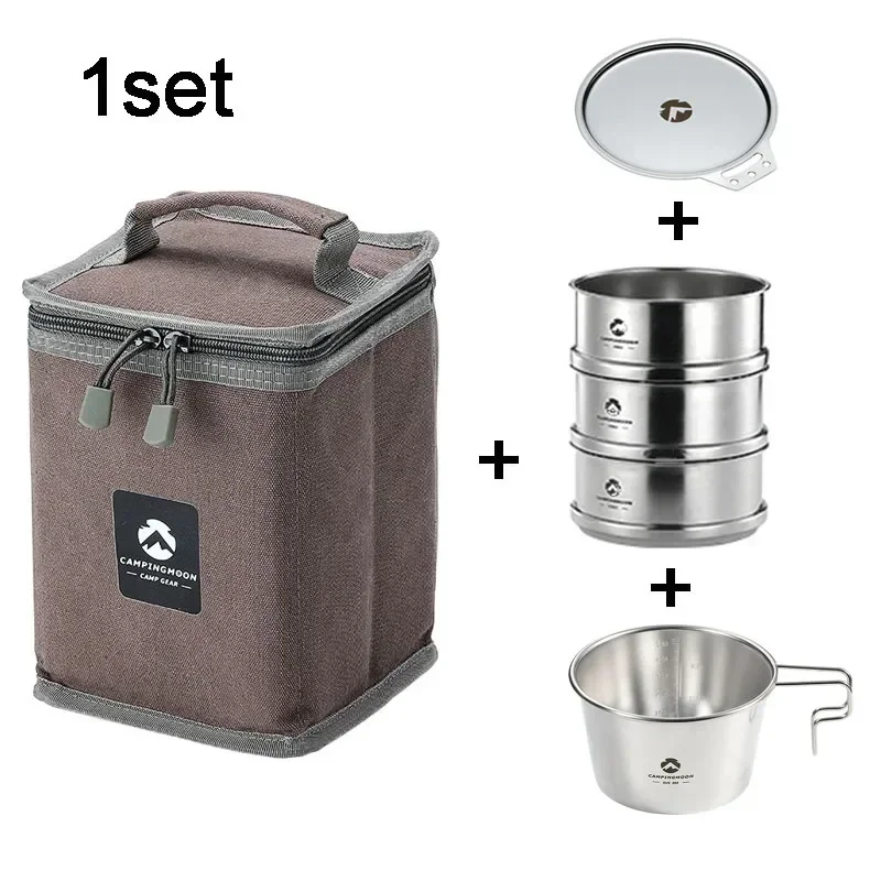CAMPINGMOON S362 Outdoor Camping Picnic Steamer Picnic Portable Bowl ...