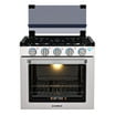 RecPro 17 Inch 3 Burner Propane RV Stove Gas Range without Hood, Silver ...