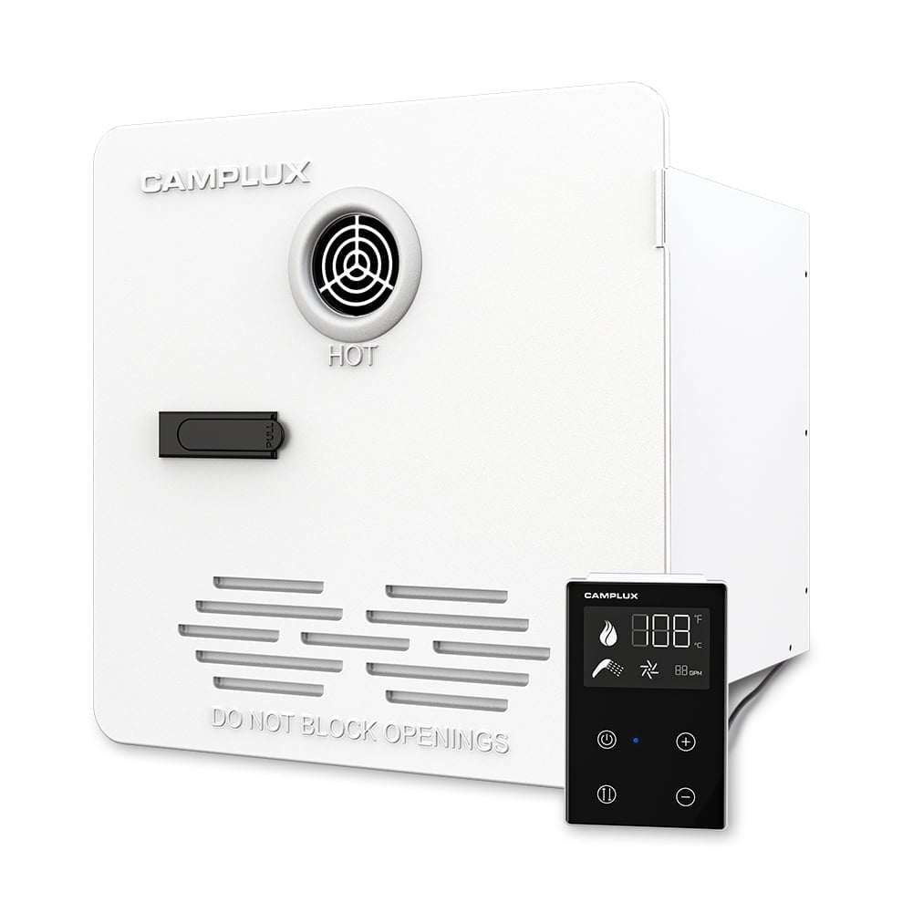 CAMPLUX Pro 10 2.64 GPM 65,000 BTU RV Propane Tankless Water Heater ...