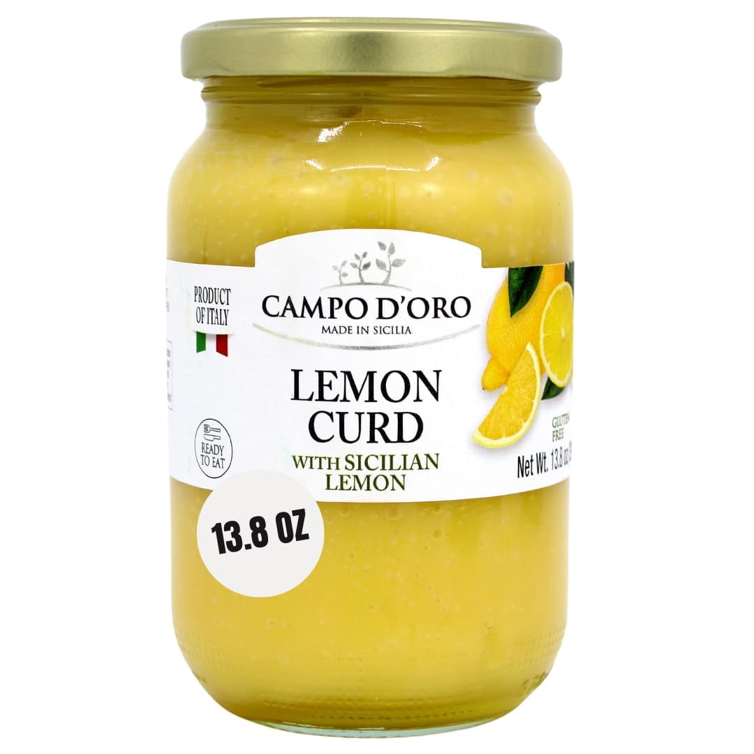 CAMPO D'ORO - Lemon Curd, 13.8 oz (390g), Citrus Lemon custard made ...
