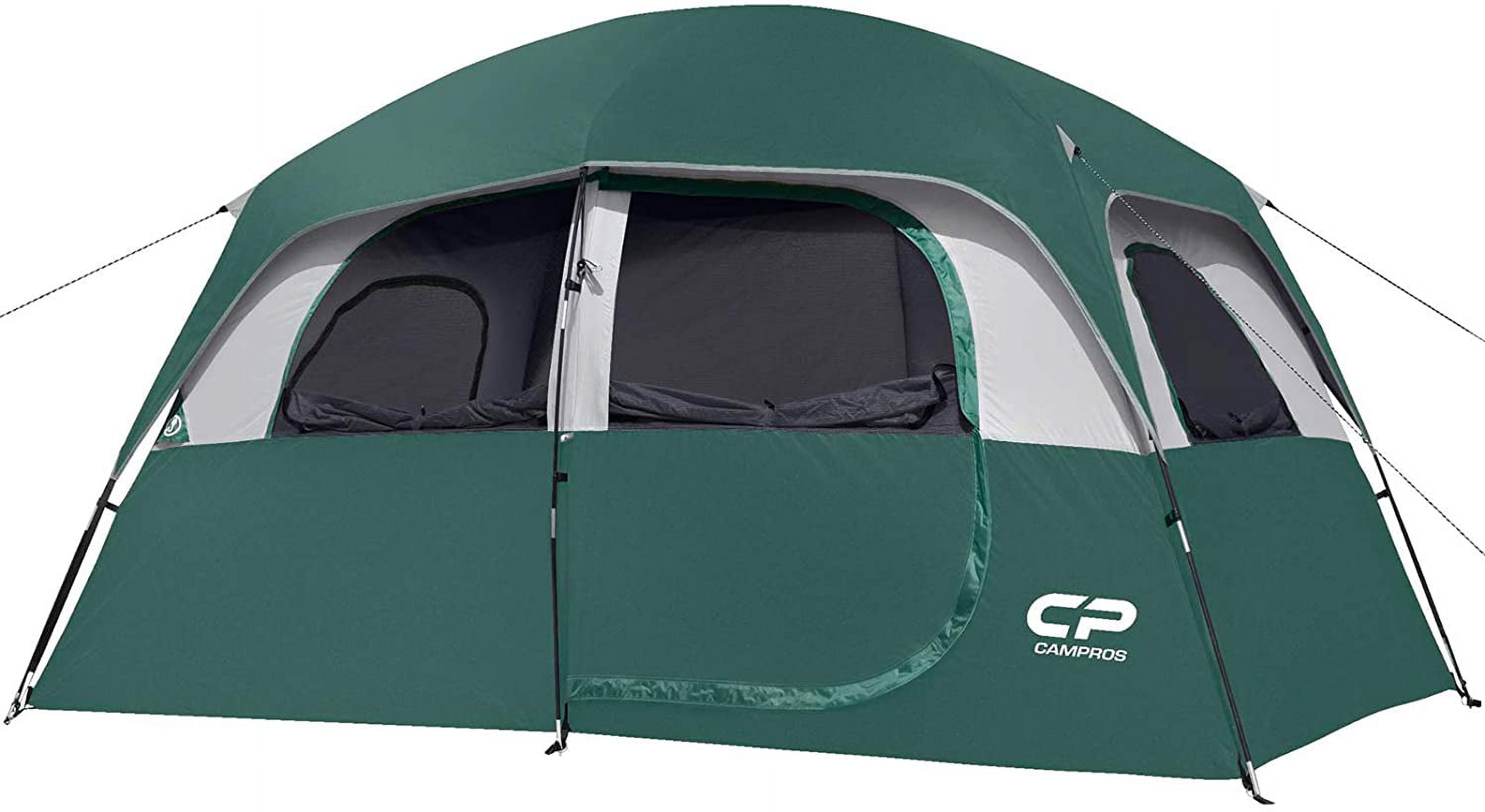 CAMPROS 6 Person Camping Tent Waterproof Windproof Family Tent, Double ...