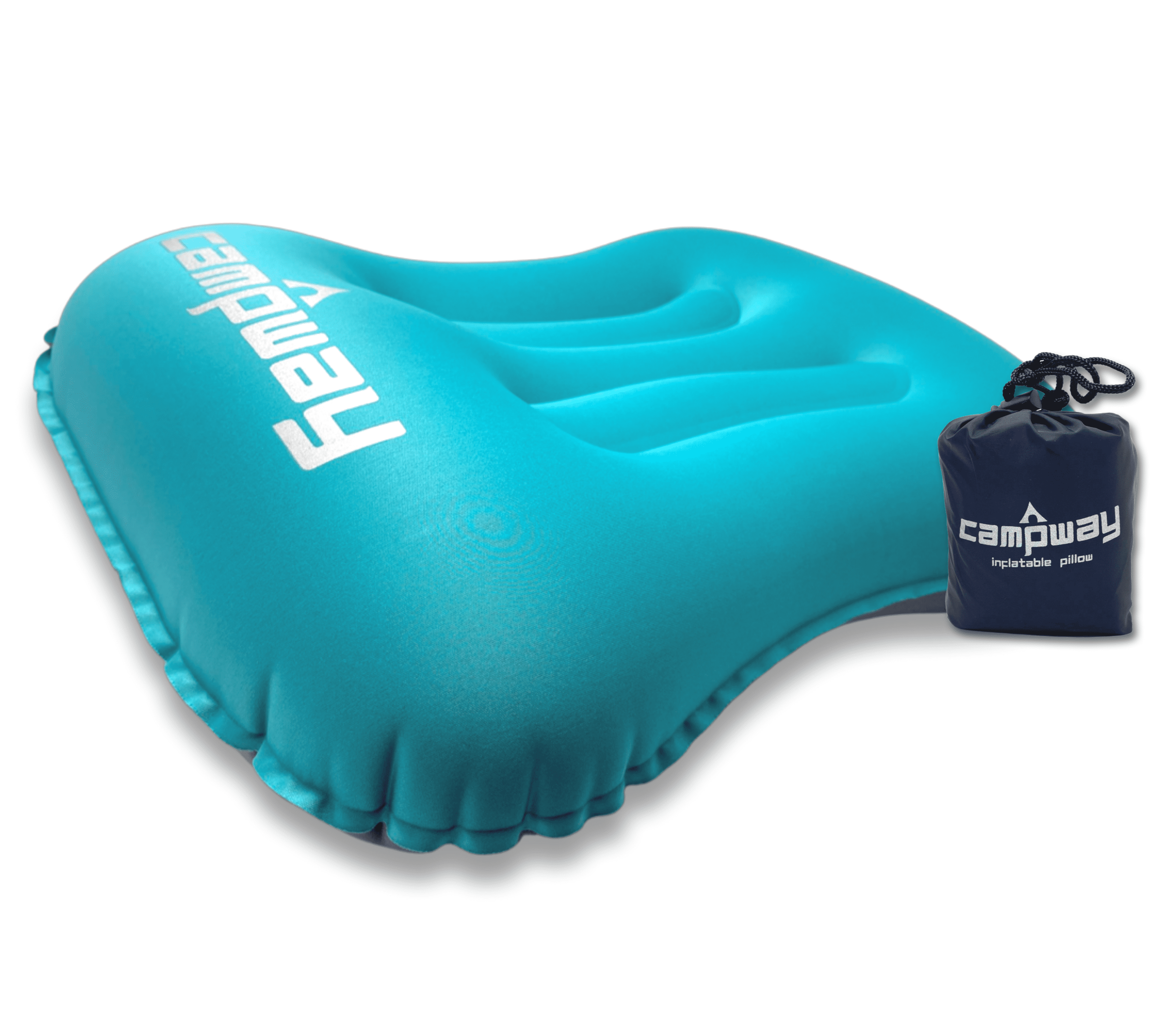 CAMPWAY Inflatable Camping and Travel Pillows with Travel Bag- Water ...