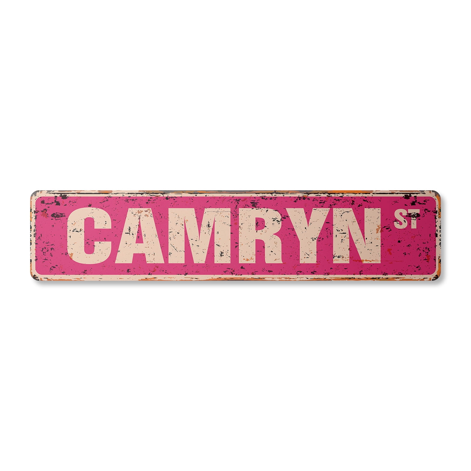 CAMRYN Vintage Aluminum Street Sign Childrens Name Room Metal Sign ...