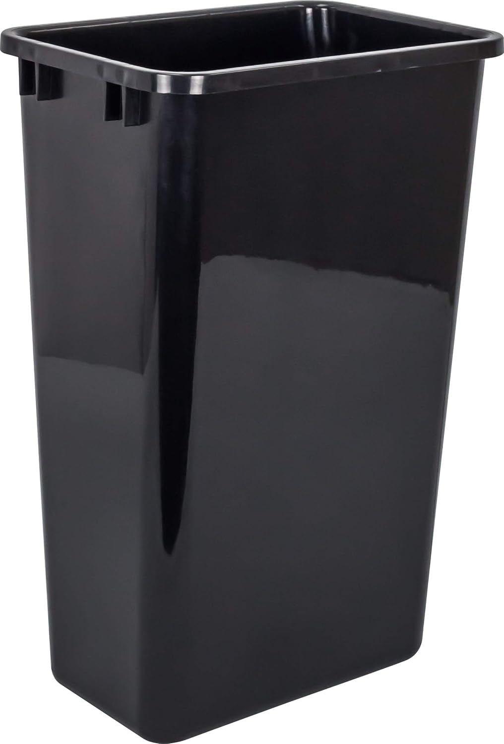CAN-50 Plastic Waste Container, Black - Walmart.com