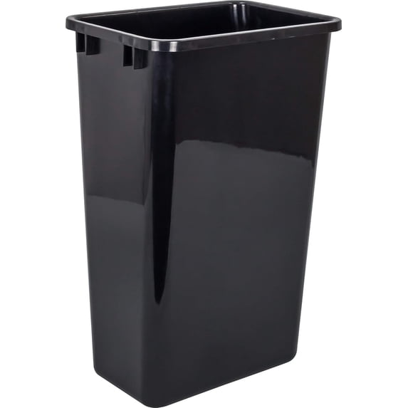 CAN-50 Plastic Waste Container, Black - Walmart.com