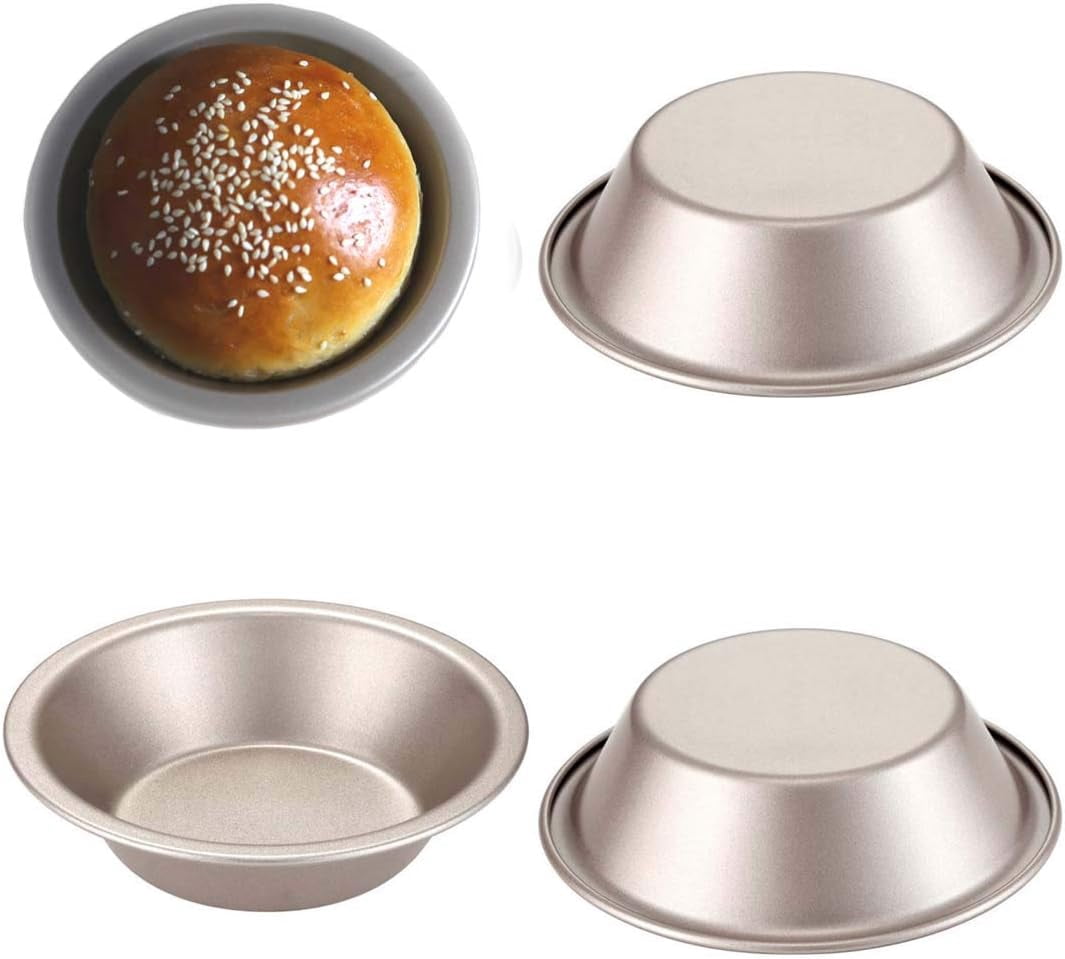 CAN_Deal Mini Round Pie Pan Set, 4PCS 5-Inch Non-stick Heavy-gauge ...