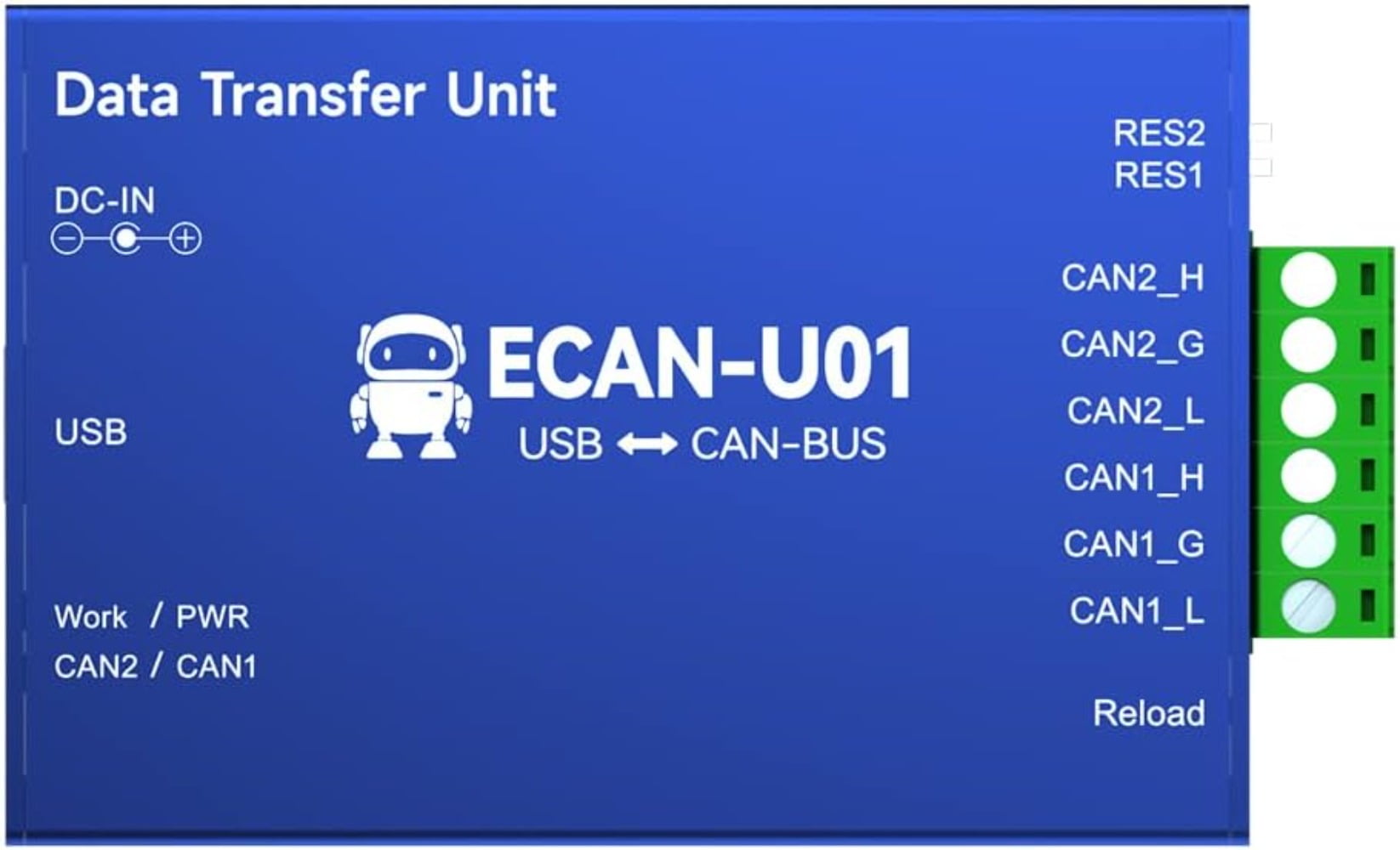 CAN to USB Protocol Converter ECAN-U01 CAN2.0 USB2.0 CANBUS 2-Way Transparent Transmission ...