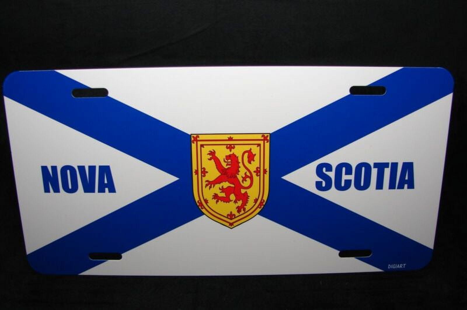 CANADA CANADIAN TERRITORY NOVA SCOTIA FLAG METAL CAR LICENSE PLATE. NEW ...