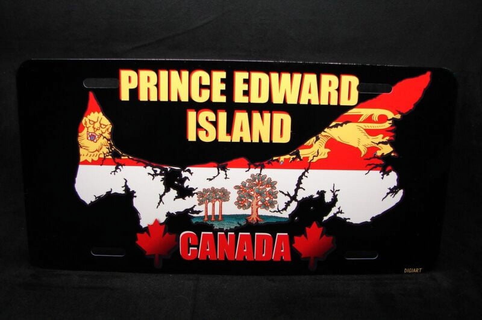 CANADA CANADIAN TERRITORY PRINCE EDWARD ISLAND FLAG CAR LICENSE PLATE ...