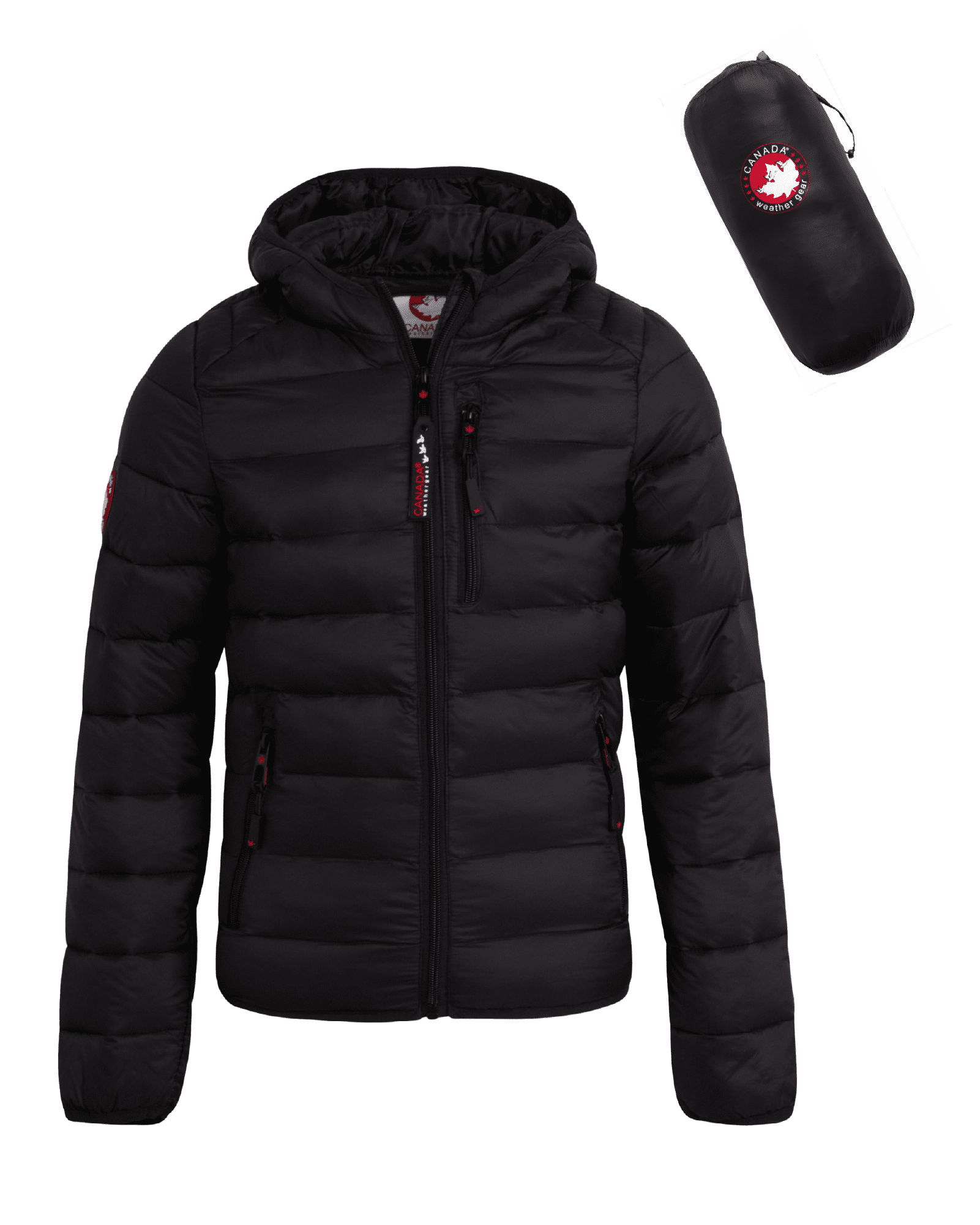 CANADA WEATHER GEAR Girls Puffer Jacket - Lightweight Packable Bubble ...