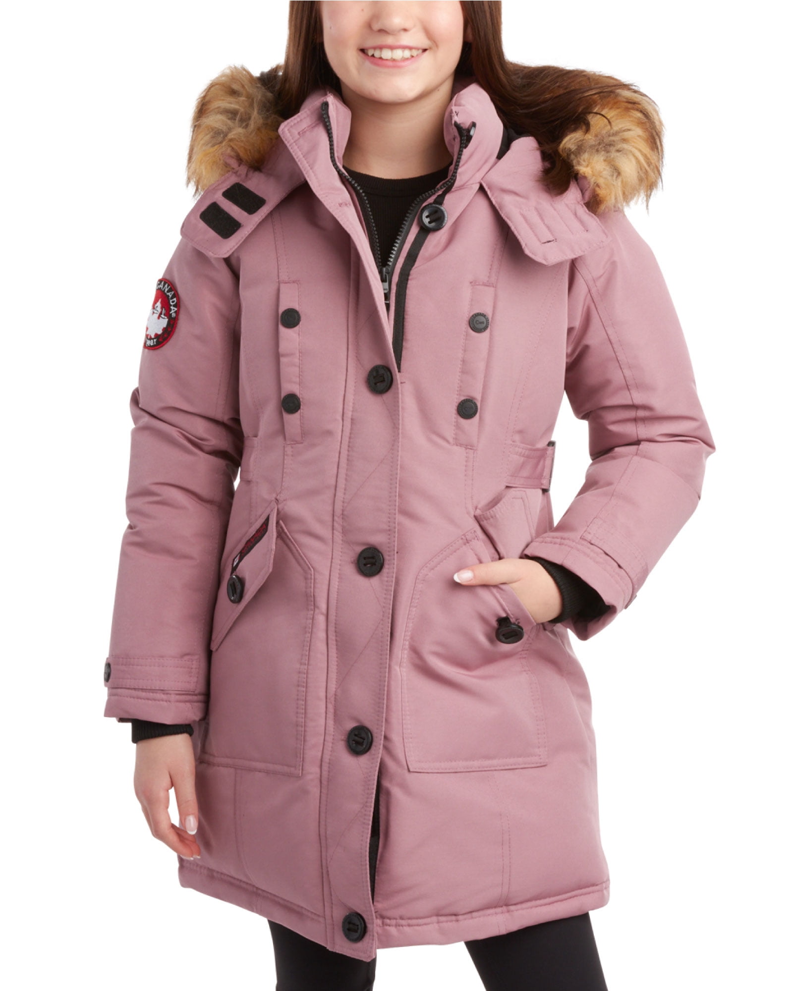 CANADA WEATHER GEAR Girls' Winter Jacket - Stadium Expedition Parka ...