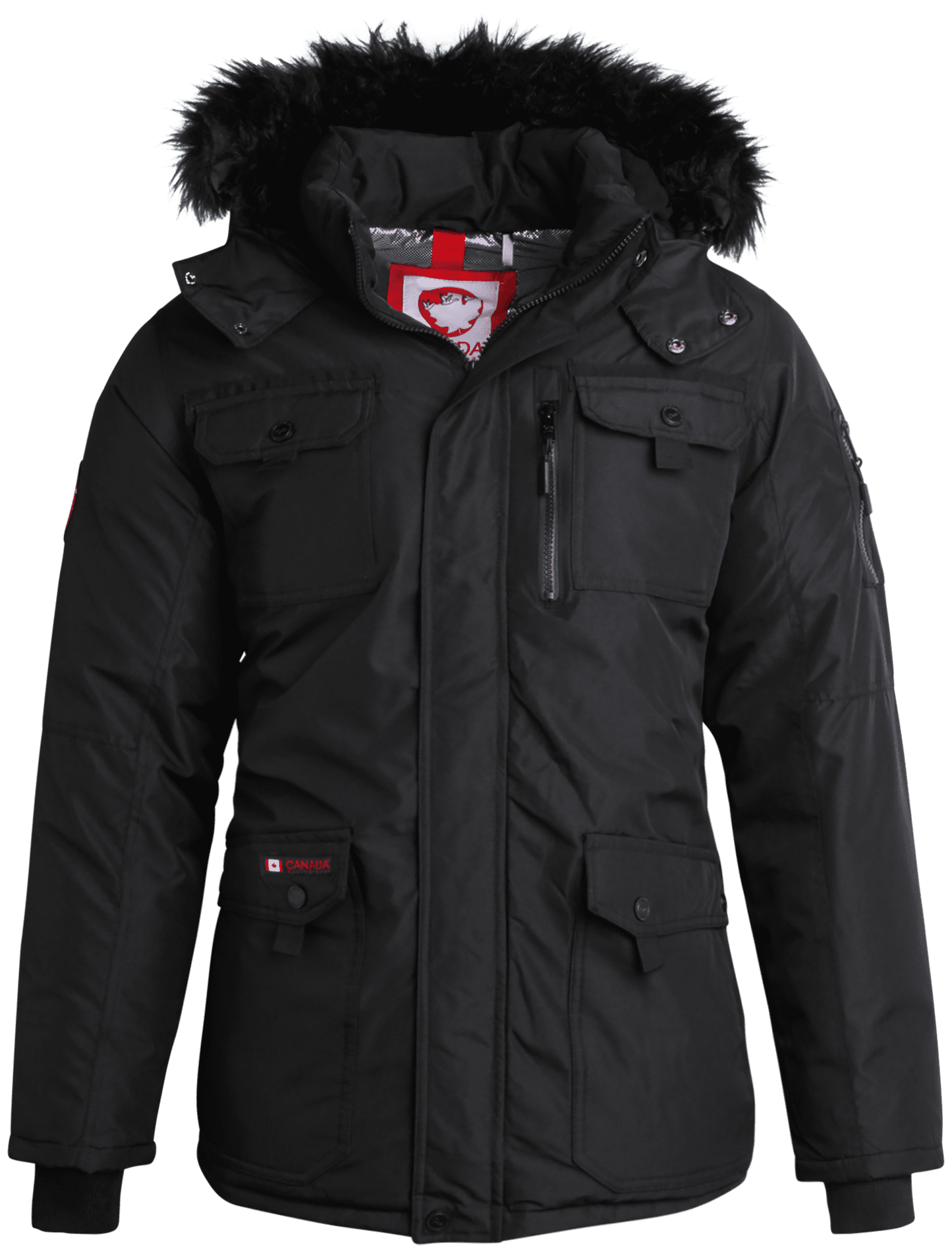 CANADA WEATHER GEAR Men's Parka Jacket - Heavyweight Ripstop Therma ...