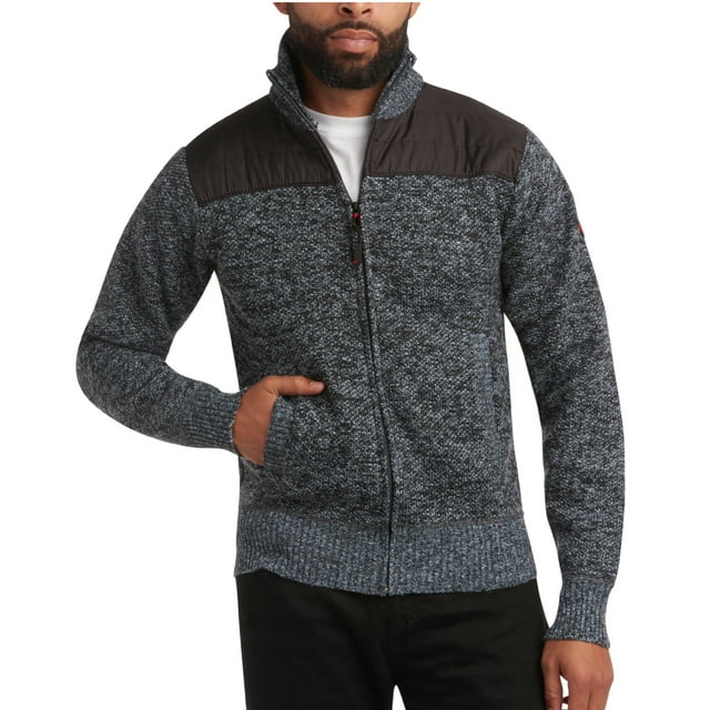 CANADA WEATHER GEAR Men's Sweater - Cozy Lightweight Polar Fleece Lined ...
