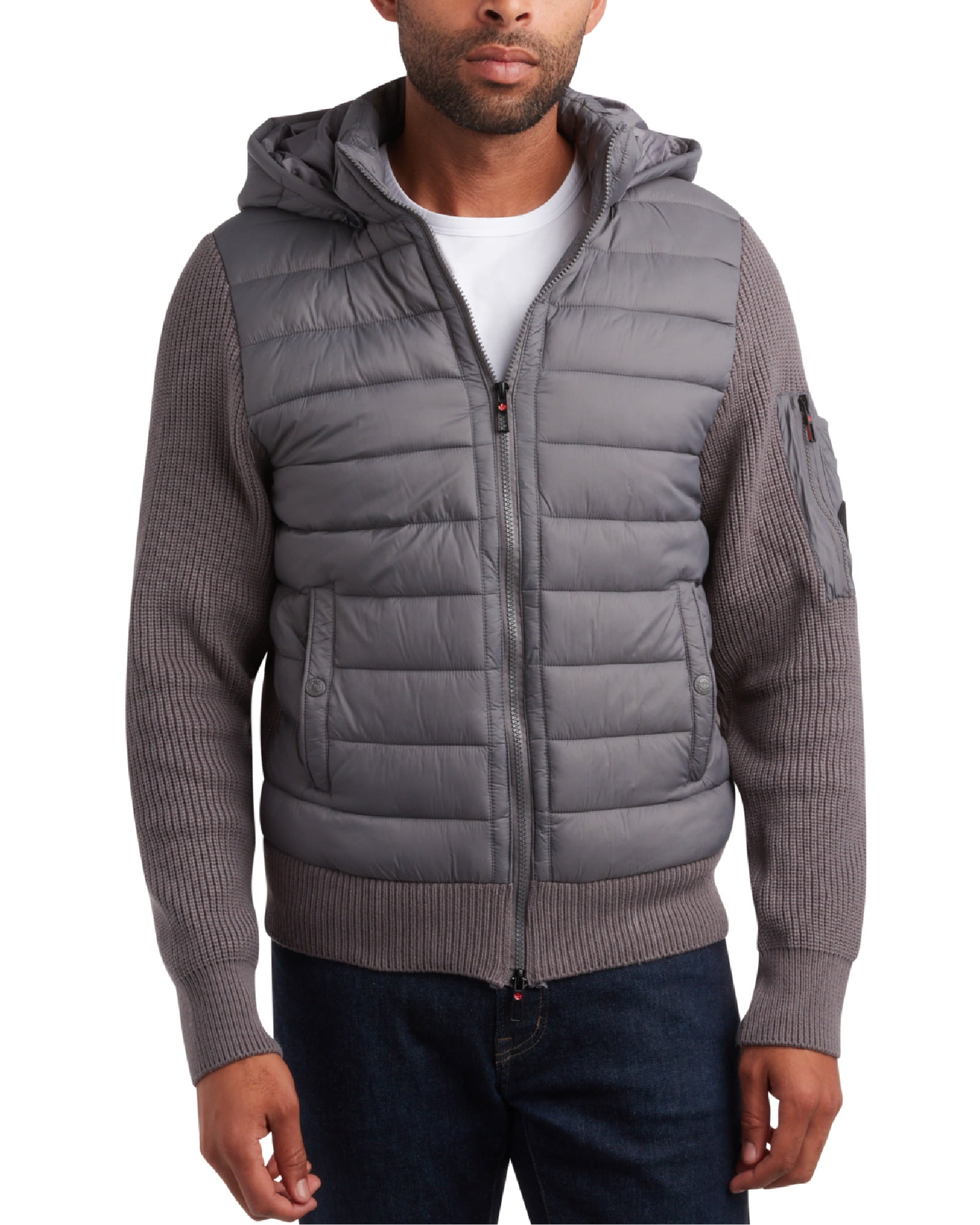 CANADA WEATHER GEAR Men's Sweater - Cozy Full Zip Up Hoodie Puffer ...