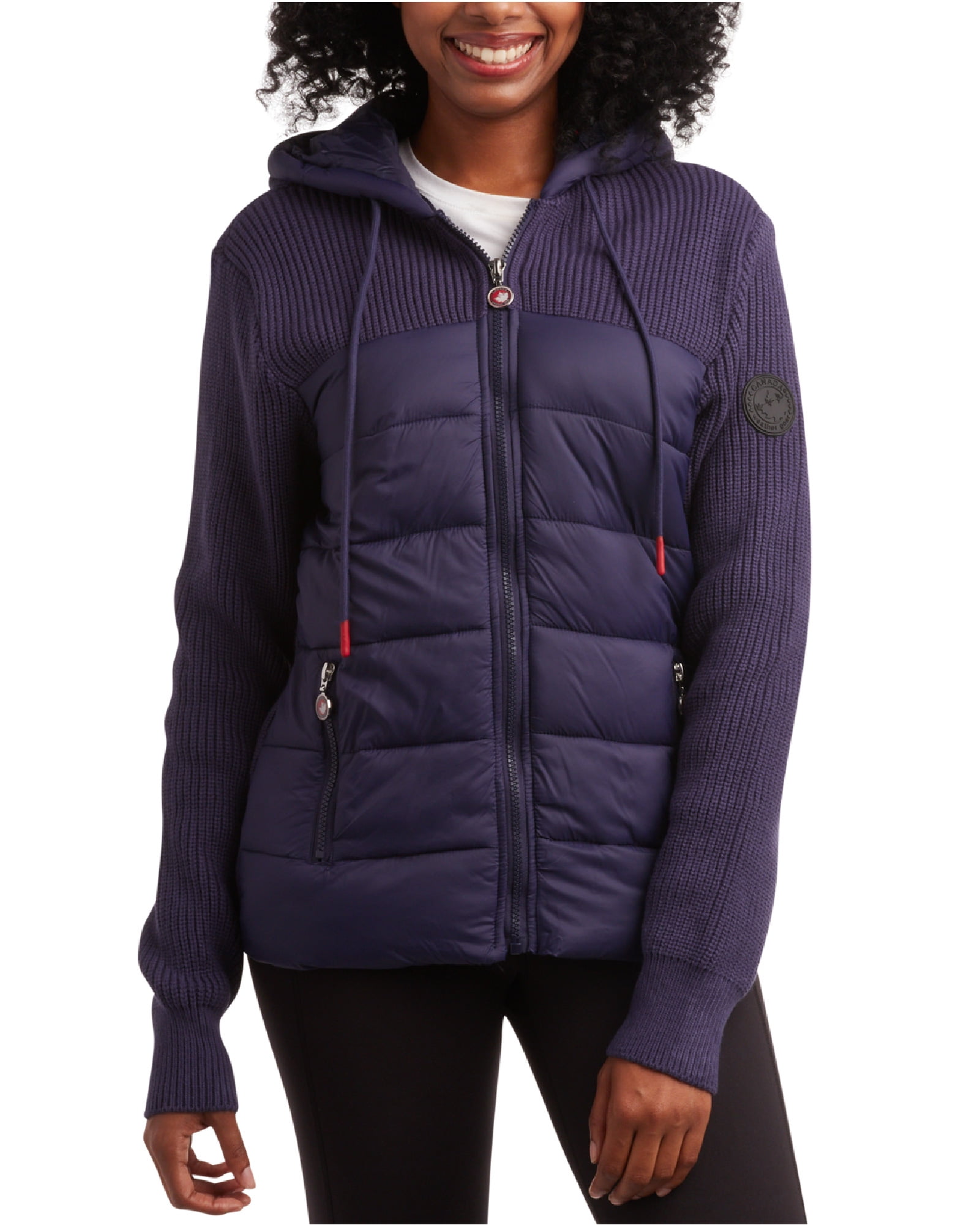 CANADA WEATHER GEAR Women's Sweater - Cozy Full Zip Up Knitted Hoodie ...