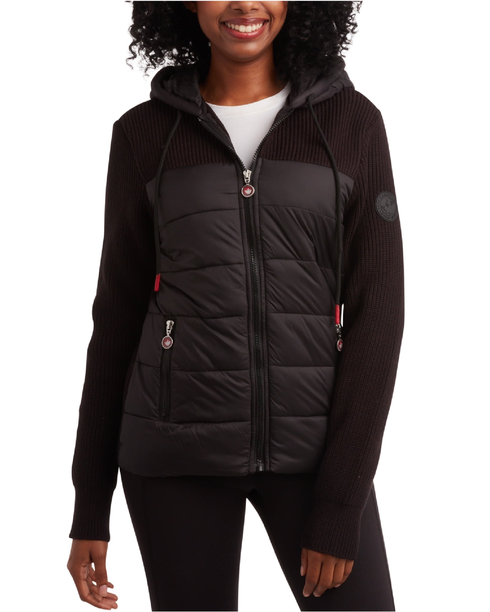 CANADA WEATHER GEAR Women's Sweater - Cozy Full Zip Up Knitted Hoodie ...