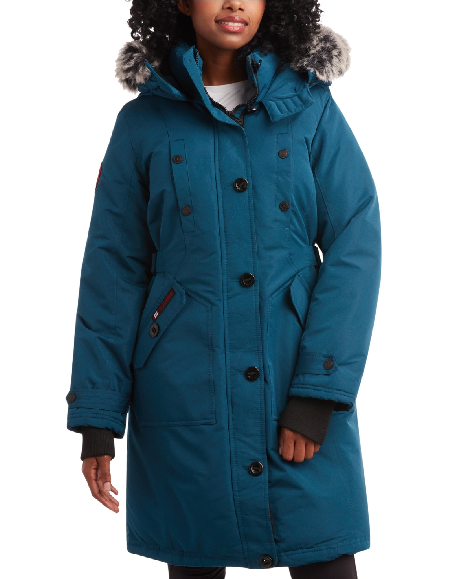CANADA WEATHER GEAR Women's Winter Coat - Wind Water Resistant Faux Fur ...