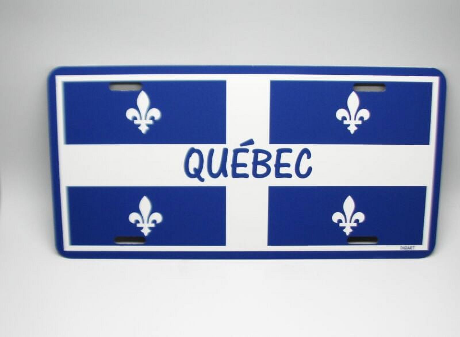 CANADIAN CANADA QUEBEC FLAG LICENSE PLATE.PLAQUE DE LICENCE DU DRAPEAU ...