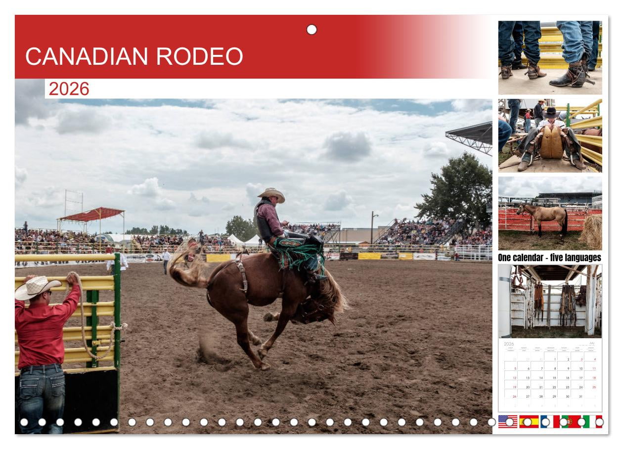 CANADIAN RODEO (Monthly Wall Calendar 2026 16.5 x 23.4 (open ...