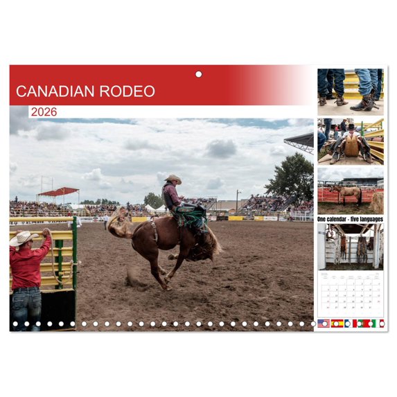 CANADIAN RODEO (Monthly Wall Calendar 2026 16.5 x 23.4 (open ...