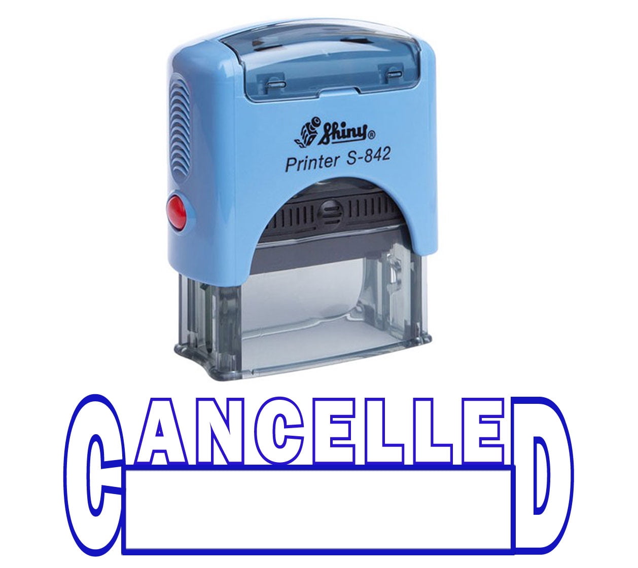 CANCELLED Self Inking Rubber Stamp Custom Shiny Office Stationary Stamp ...