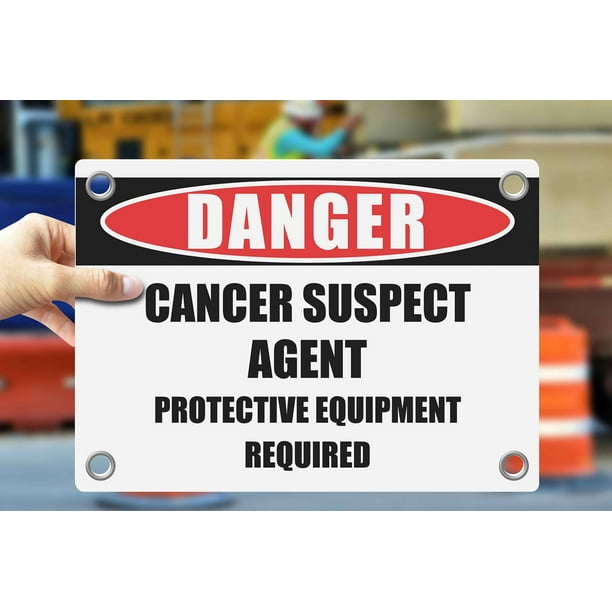 CANCER SUSPECT AGENT PROTECTIVE EQUIPMENT REQUIRED | Warning Notice ...