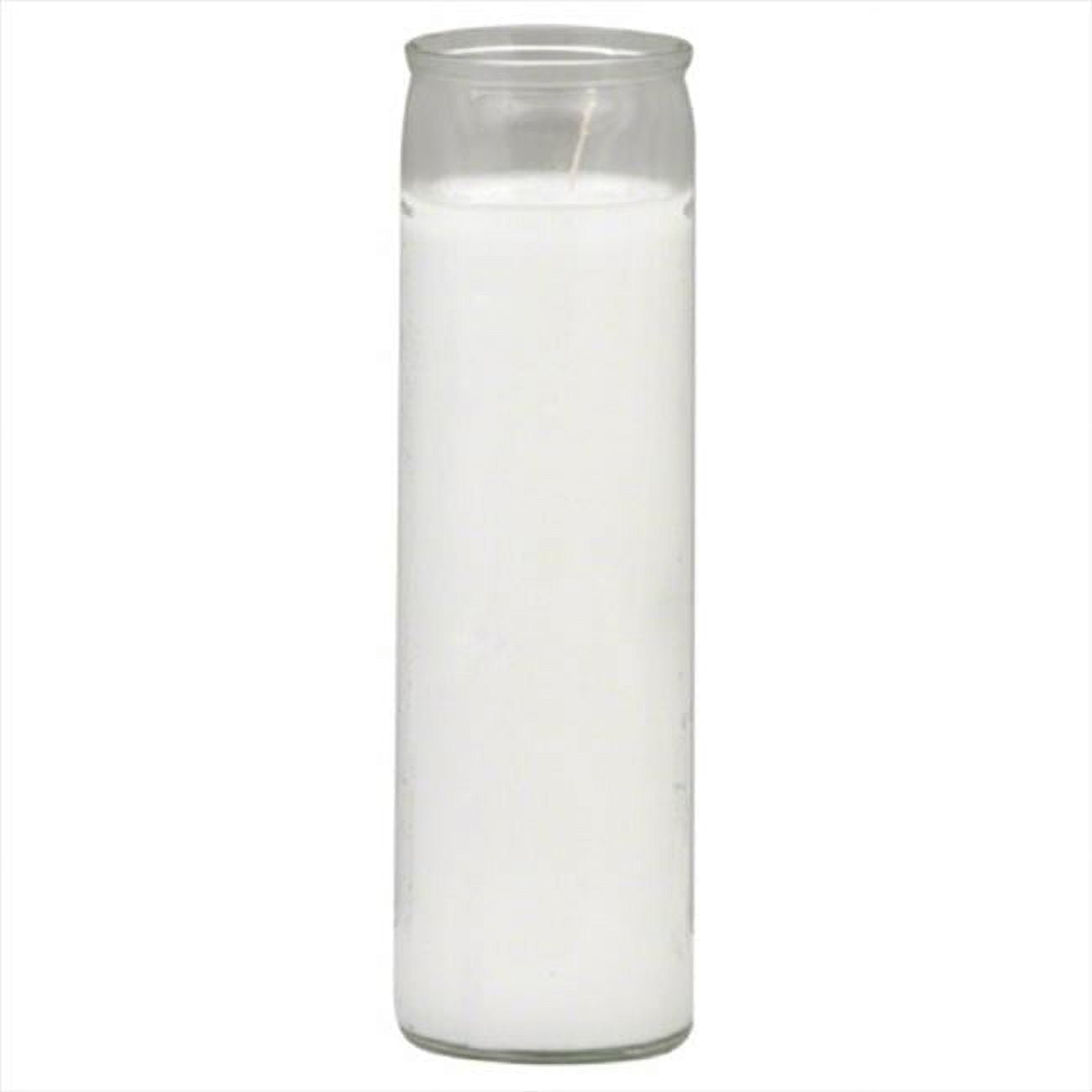 CANDLE CLEAR GLASS WHITE-1 EA -Pack of 12 - Walmart.com