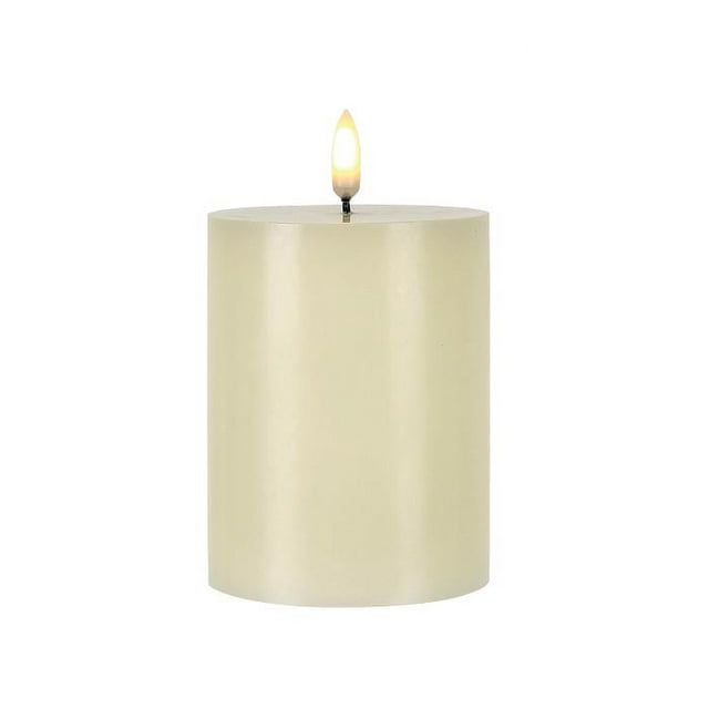 CANDLE PATRIA 3D LED IVORY 4" PILLAR - Walmart.com