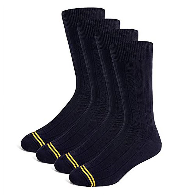 CANDOR AND CLASS Men's Combed Cotton (78%) Crew Socks for Men (Dark ...