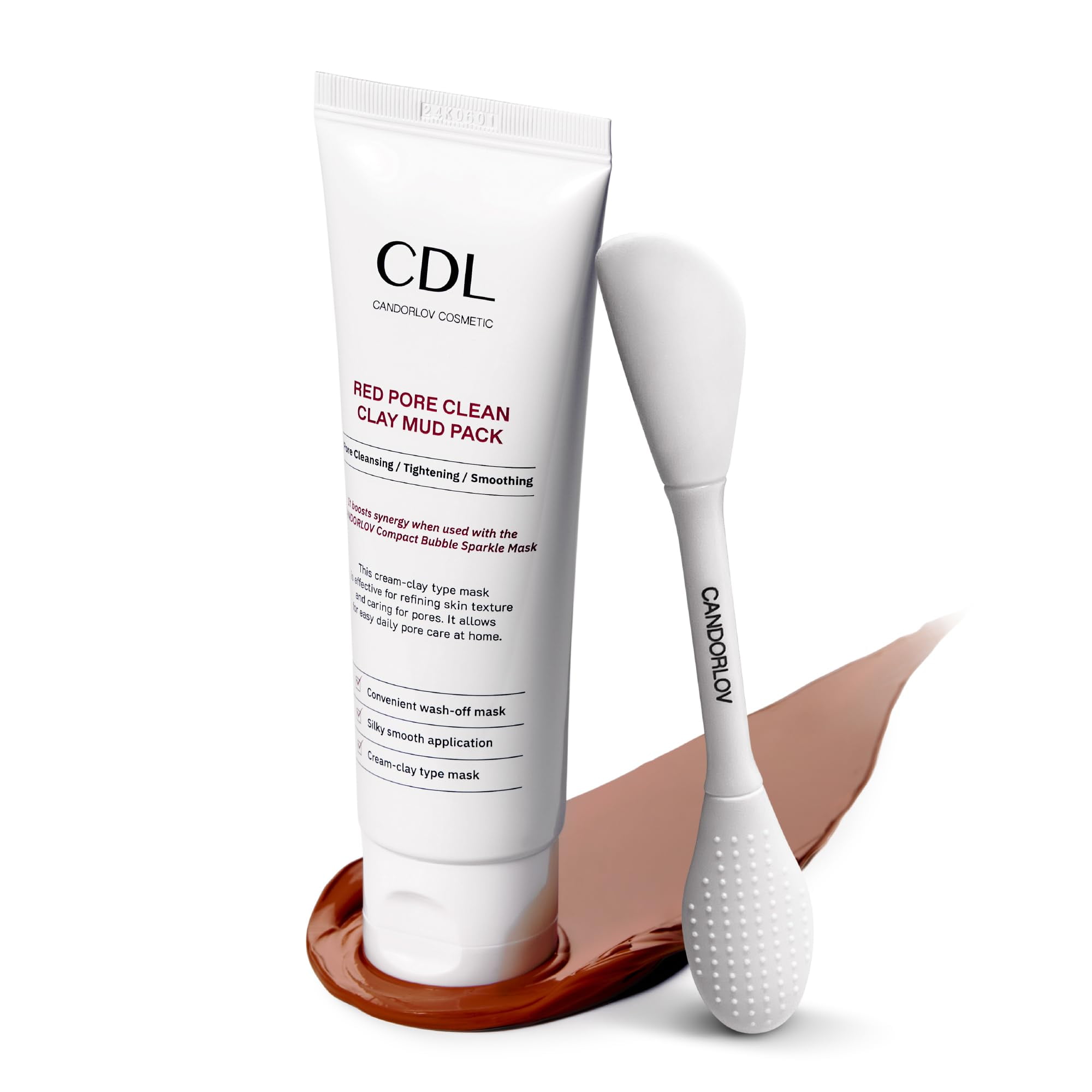 CANDORLOV Red Mud Deep TMA2 Pore Cleansing Facial Wash Off Mask for ...