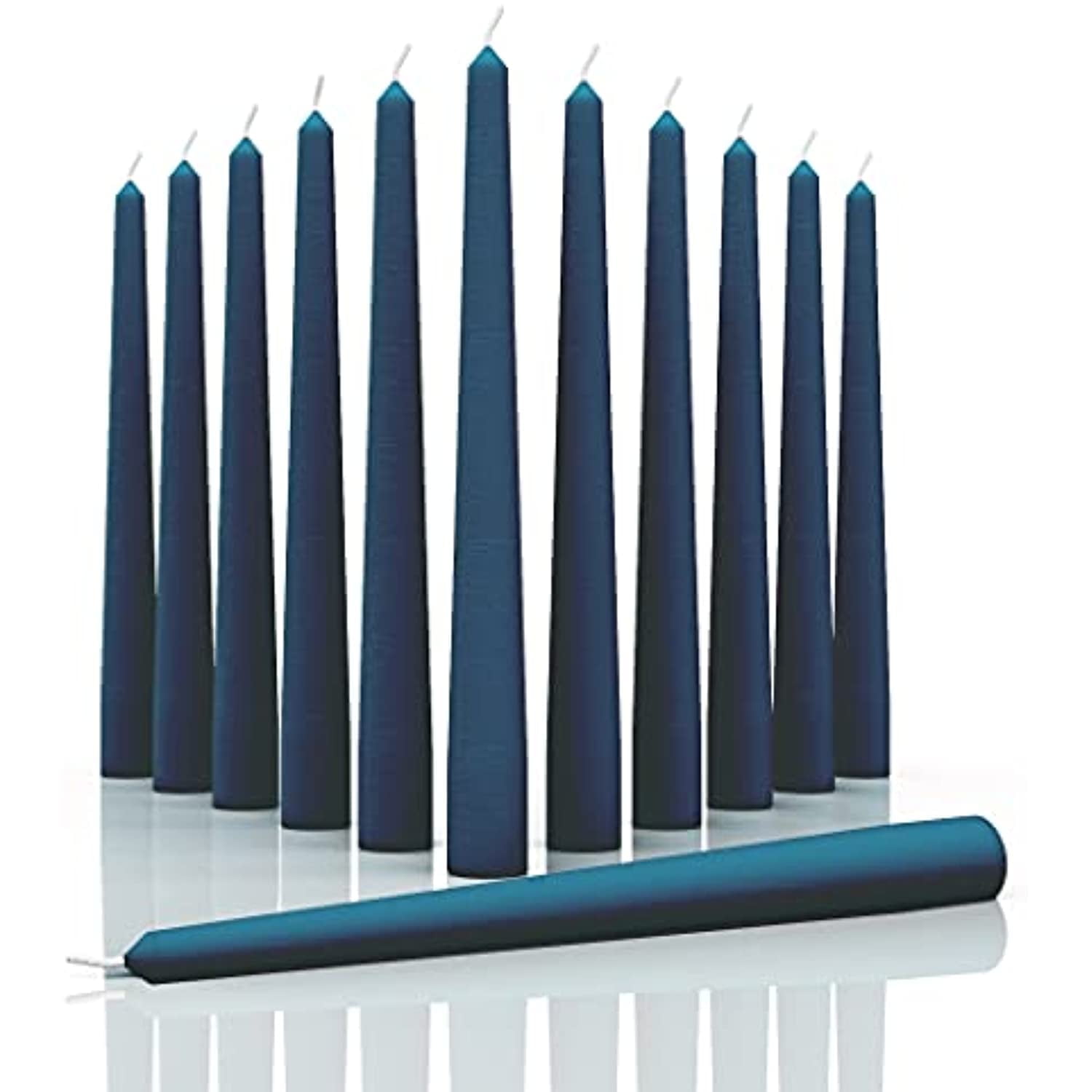 CANDWAX 10 inch Taper Candles Set of 12 - Dripless Taper Candles and ...