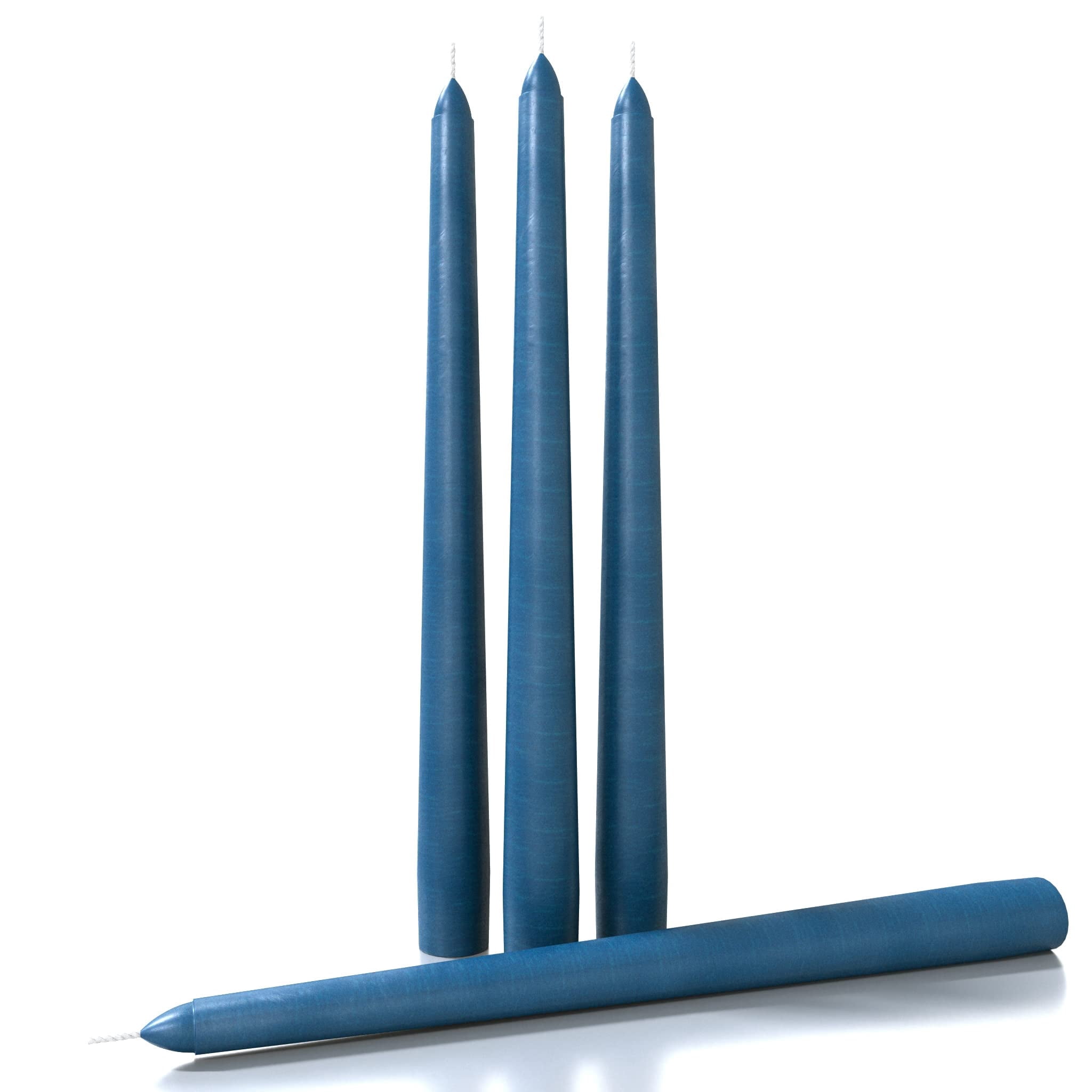 CANDWAX 10 inch Long Dripless Taper Candles Set of 4 - Unscented ...