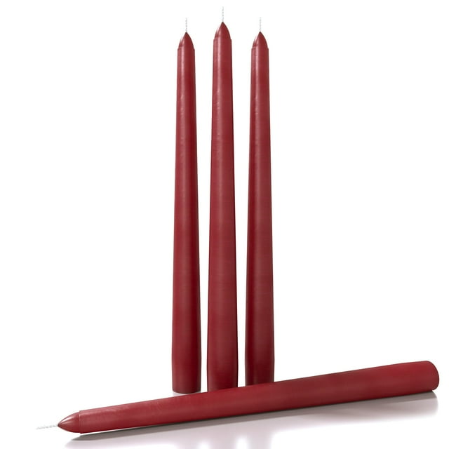 CANDWAX 12 inch Taper Candles Set of 4 - Dripless and Smokeless Candle ...