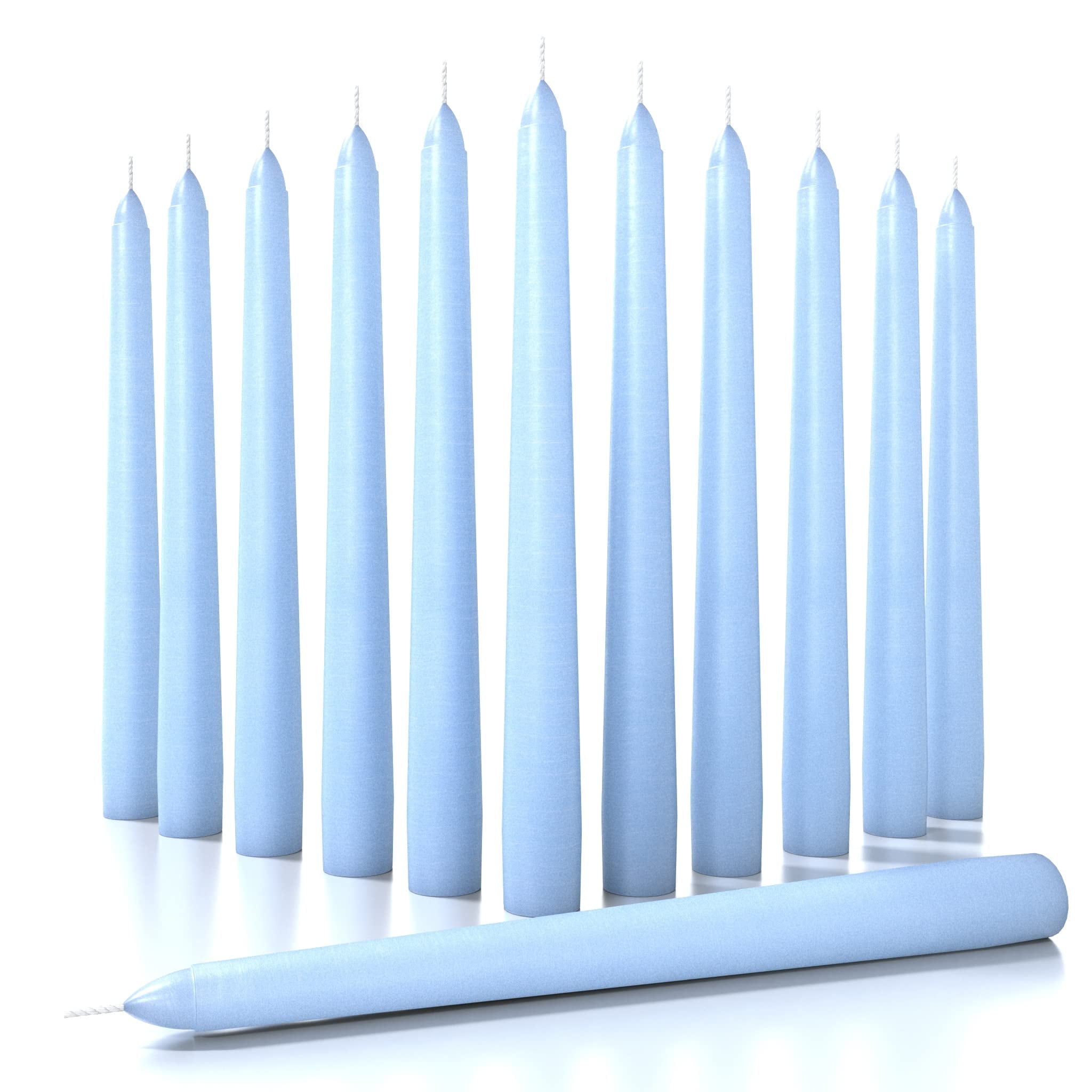 CANDWAX 8 inch Taper Candles Set of 12 - Dinner Candles Dripless - Tall ...