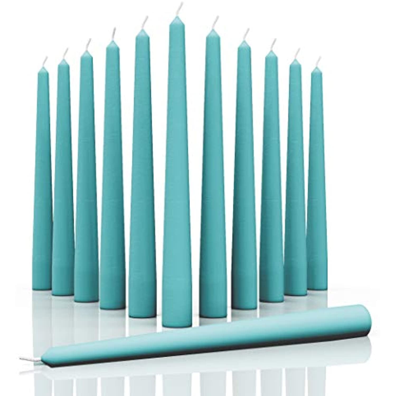 CANDWAX 8 inch Taper Candles Set of 12 - Dinner Candles Dripless - Tall ...