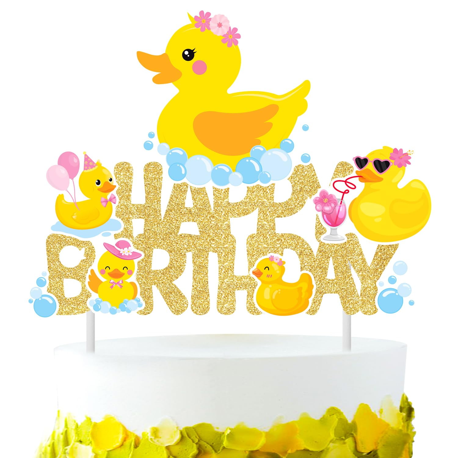 CANDY CHEF Duck Cake Topper Rubber RST1 Duck Birthday Cake Topper Duck ...
