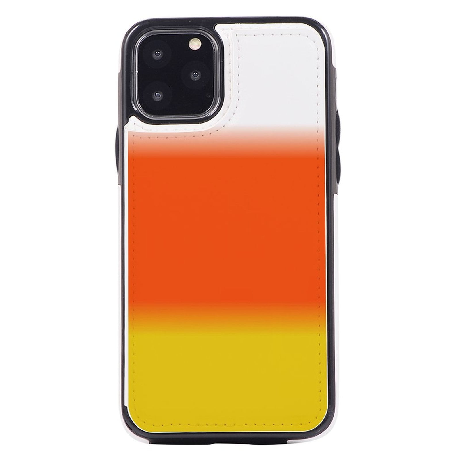 CANDY CORN Colors Ombre Leather Wallet Case for iPhone 16 15 14 13 12 ...