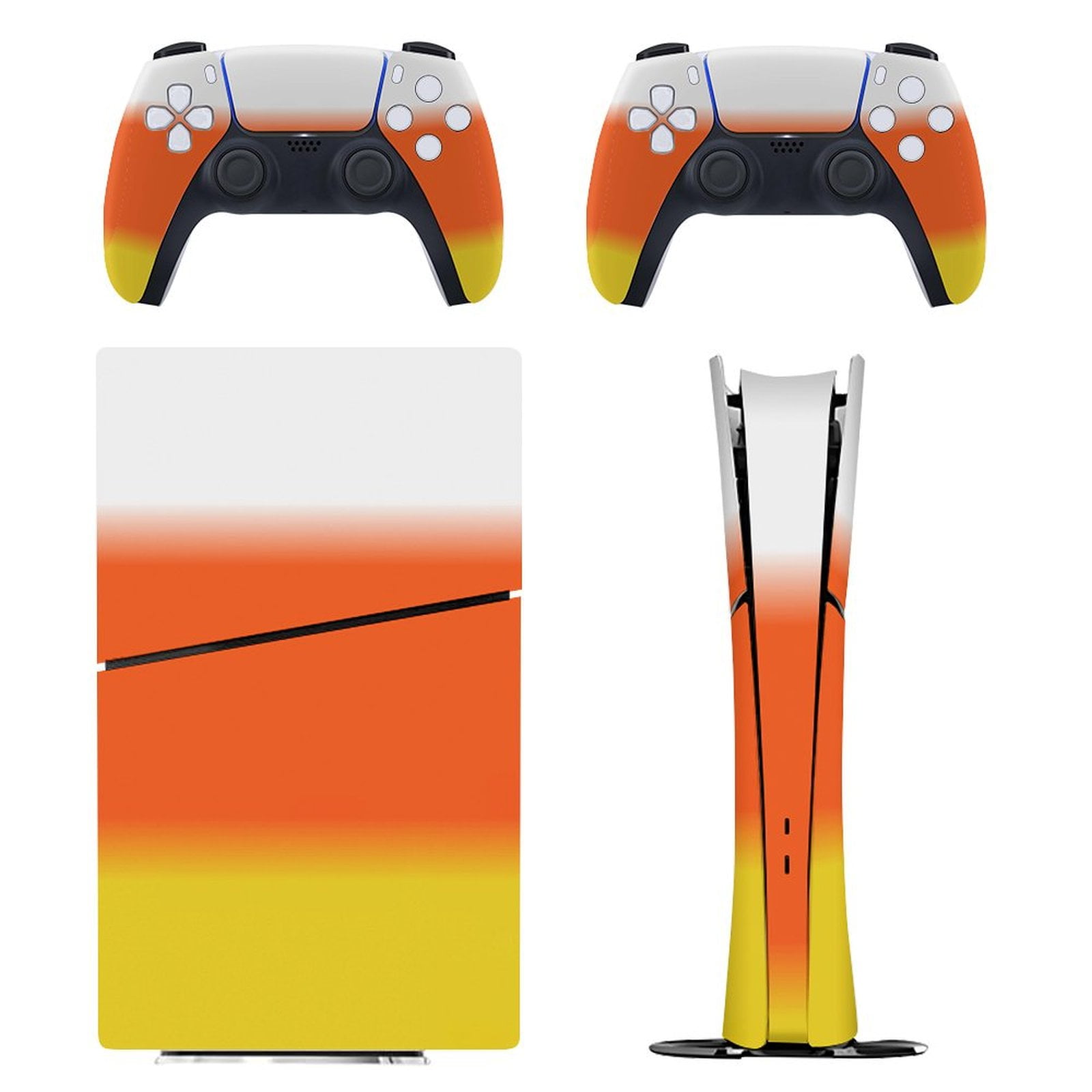 CANDY CORN Colors Ombre PS5/PS5 Pro/PS5 Slim Digital Disc Skin Sticker ...